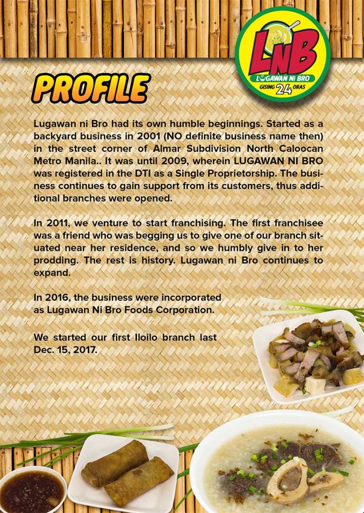 How to franchise Lugawan ni Bro | Franchise Market Philippines